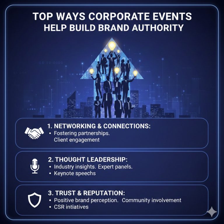 Top 6 Ways Corporate Events Help Build Brand Authority - Techrika